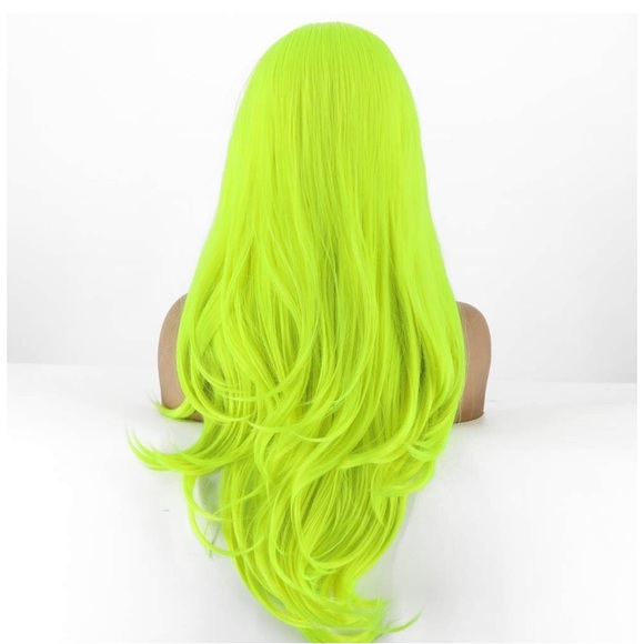 Accessories | Limeade 24 Neon Yellow Lace Front Wave Wig Nwt | Poshmark